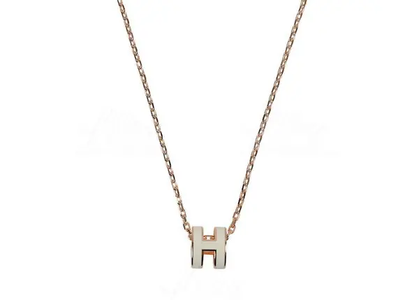 Hermès Mini Pop H Pendant - Blanc