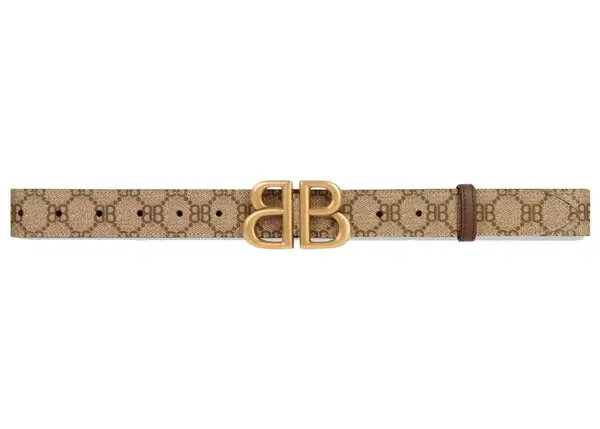 Gucci X Balenciaga The Hacker Project Bb Large Belt - Beige