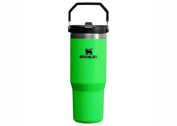 STANLEY The Neon Collection Iceflow Flip Straw 30oz Tumbler - Neon Green
