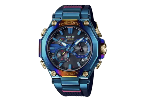 Casio G Shock Blue Phoenix Mtg B2000ph 2a Rainbow - Stainless Steel