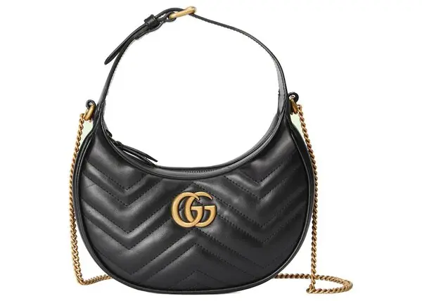 Gucci Gg Marmont Matelassé Mini Bag - Black