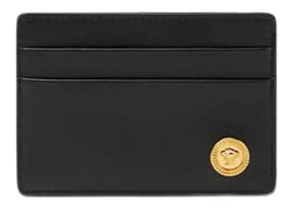 Versace Medusa Biggie Card Holder - Black/gold