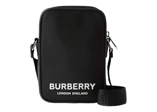 Burberry Logo Print Paddy Bag - Black