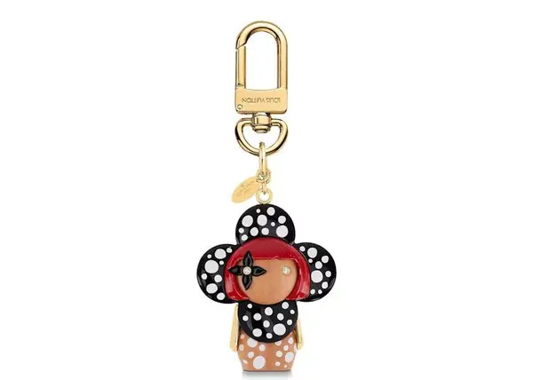 LOUIS VUITTON X Yk Vivienne Key Ring - Black/white