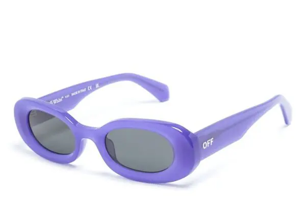 Off-White Amalfi Oval Sunglasses - Purple/grey (oeri087f23pla0013707)