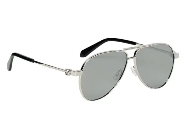 Off-White Ruston L Sunglasses - Silver Mirror (oeri122s24met0017272/fr)