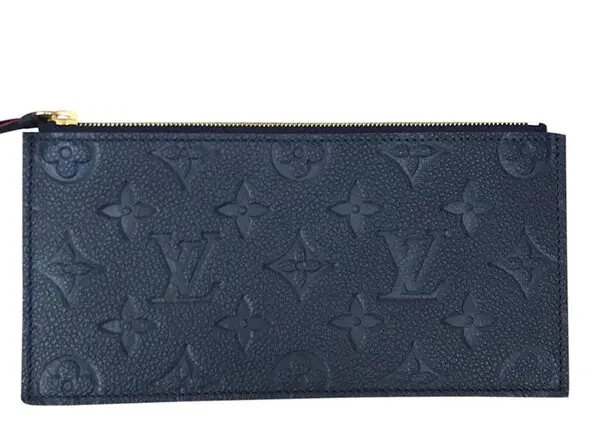 LOUIS VUITTON Pochette Felicie Zippered Insert Monogram Empreinte - Marine Rouge