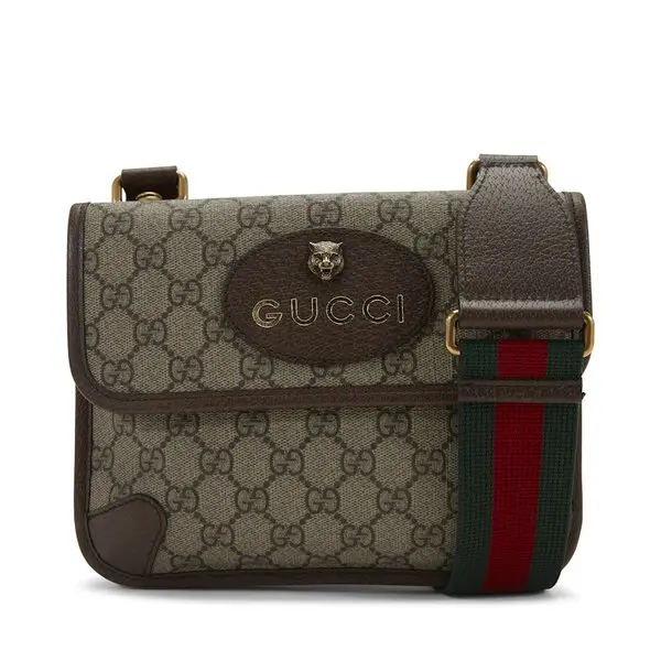 Gucci Neo Vintage Gg Supreme Messenger Bag - Beige/ebony