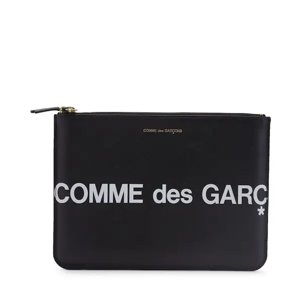 Comme Des Garçons Sa5100hl Huge Logo Wallet - Black