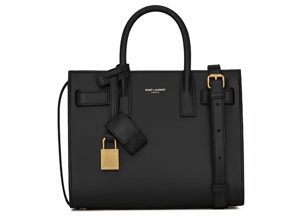 Saint Laurent Sac De Jour Nano In Smooth Leather - Black