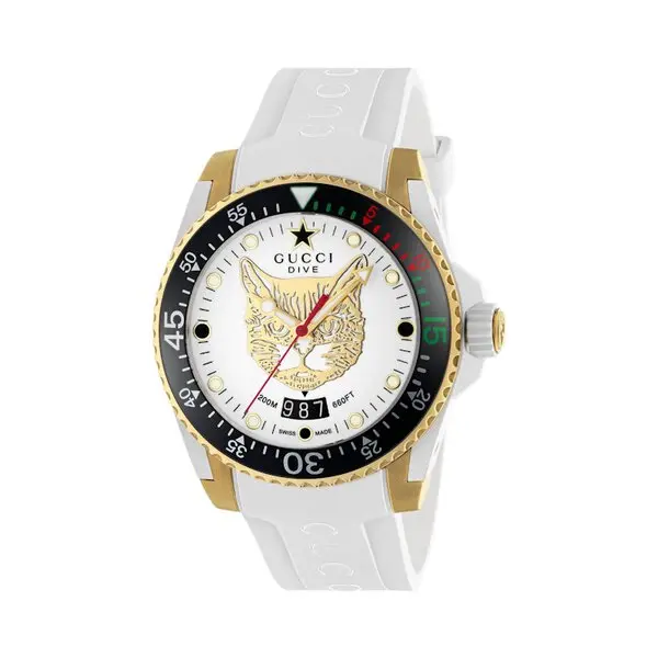 Gucci Dive Analog Watch - Steel/yellow Gold
