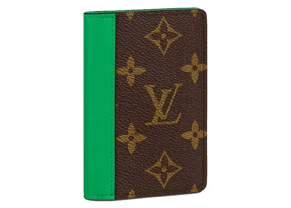 LOUIS VUITTON Pocket Organizer Monogram Macassar - Minty Green