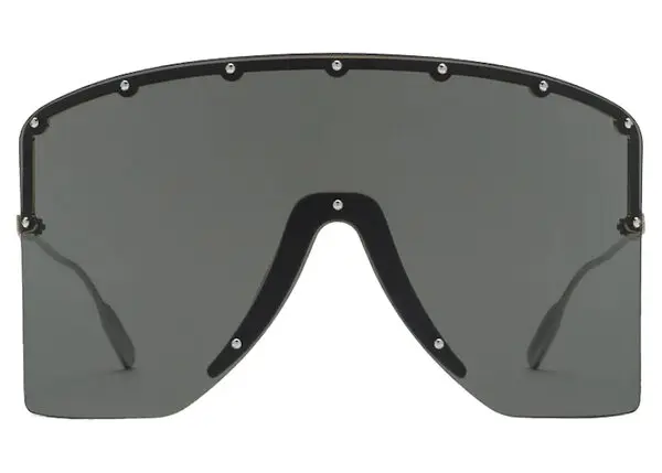 Gucci Mask-shaped Sunglasses - Black/silver (705386 I3330 8012)