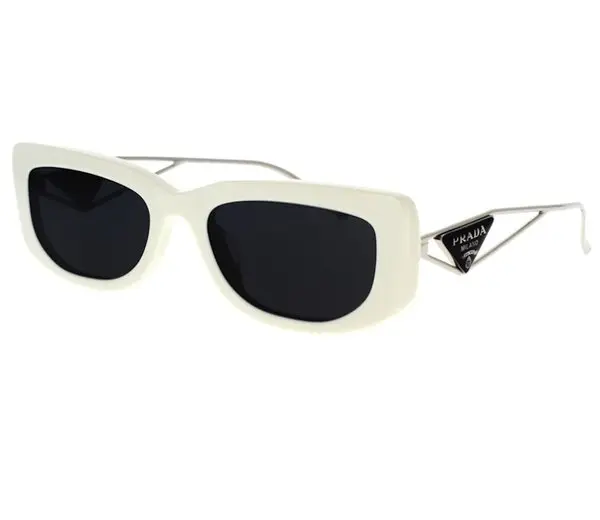 Prada Rectangle Sunglasses - White (pr14ys/1425s0/53)