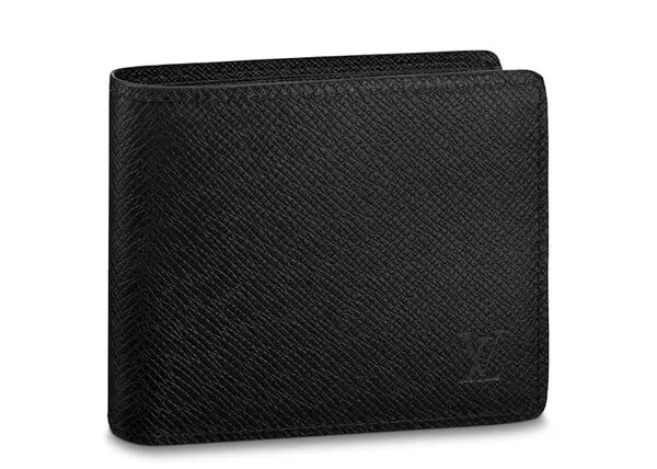 LOUIS VUITTON Slender Wallet Taiga - Black