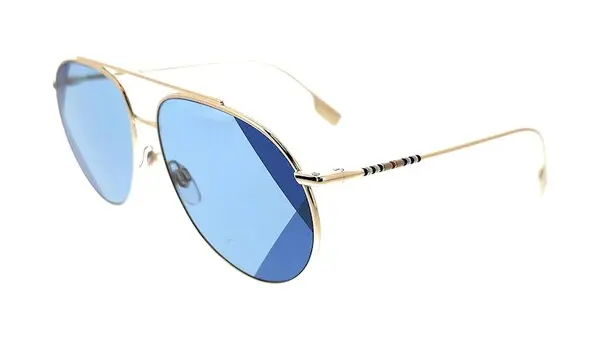 Burberry Alice Aviator Sunglasses - Light Gold (0be3138 110980)