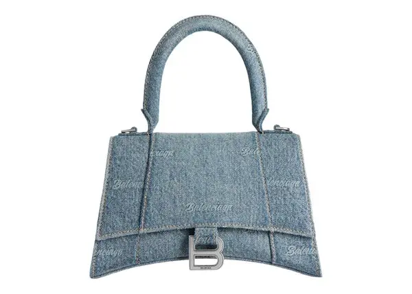 Balenciaga Hourglass Small Handbag - Light Blue
