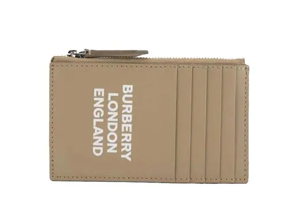 Burberry Card Coin Case Card Case - Beige
