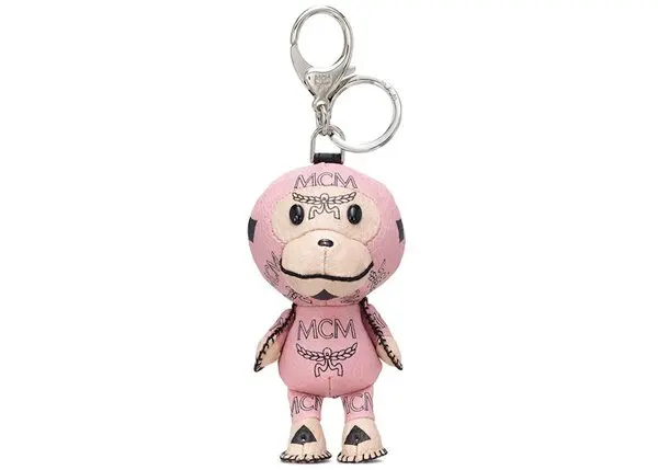 Mcm X Bape Baby Milo Charm Visetos - Soft Pink