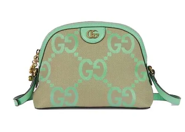 Gucci Ophidia Jumbo Gg Small Shoulder Bag - Camel/mint