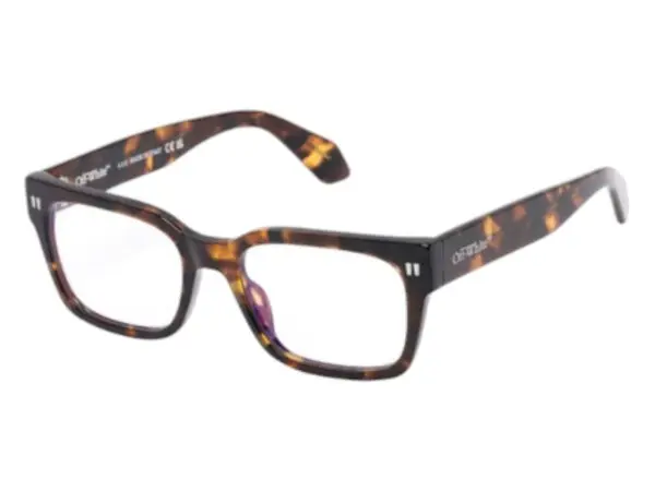 Off-White Style 53 Eyeglasses - Havana Blue Light Block (oerj053s24pla0016000/fr)