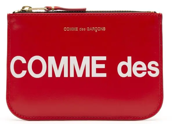 Comme Des Garçons Sa8100hl Huge Logo Wallet - Red