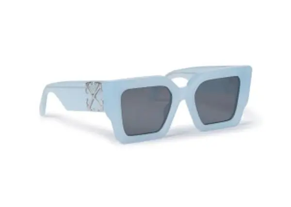 Off-White Catalina Square Sunglasses - Light Blue/dark Grey (oeri128s24pla0014007/fr)