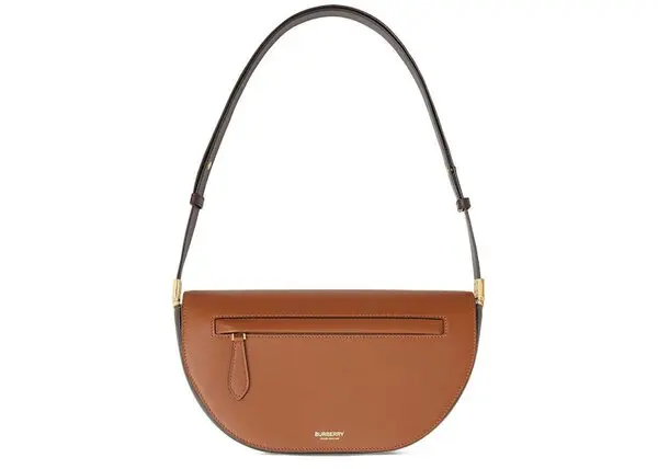 Burberry Olympia Leather Shoulder Bag - Tan