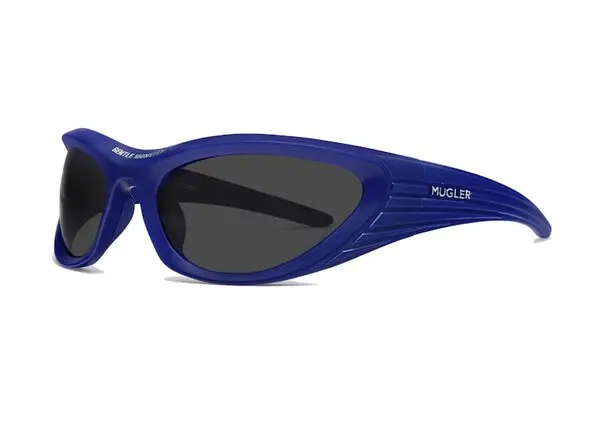 GENTLE MONSTER X Mugler Spiral Sunglasses - Blue/gray (02 V2)