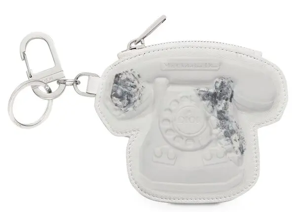 Dior X Daniel Arsham Telephone Zip Charm - White