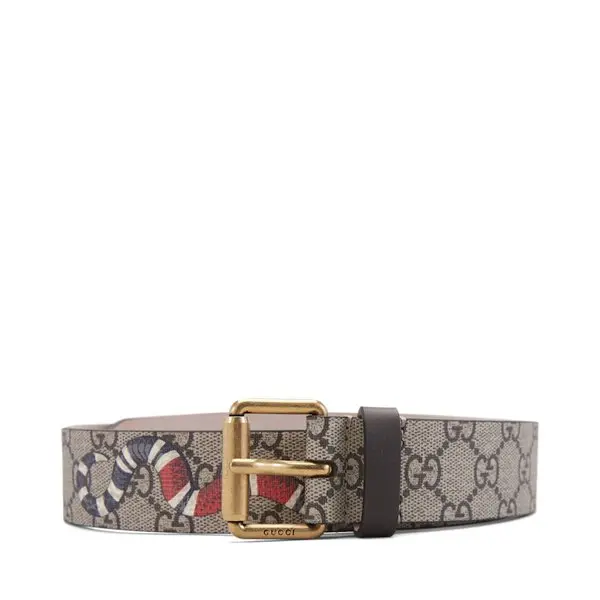 Gucci Supreme Kingsnake Belt - Brown