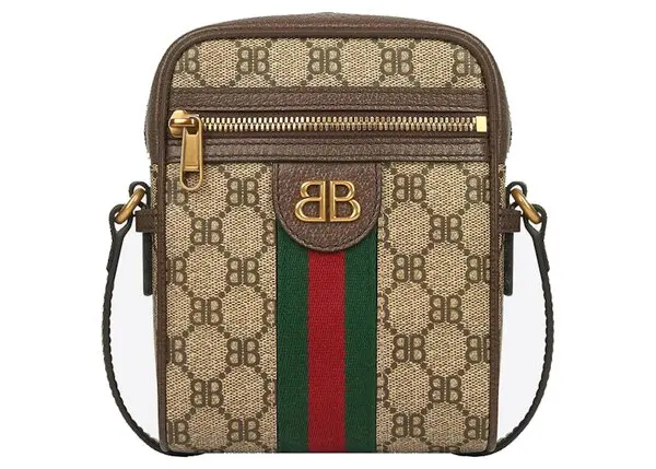 Gucci The Hacker Project Shoulder Zip Bag - Beige