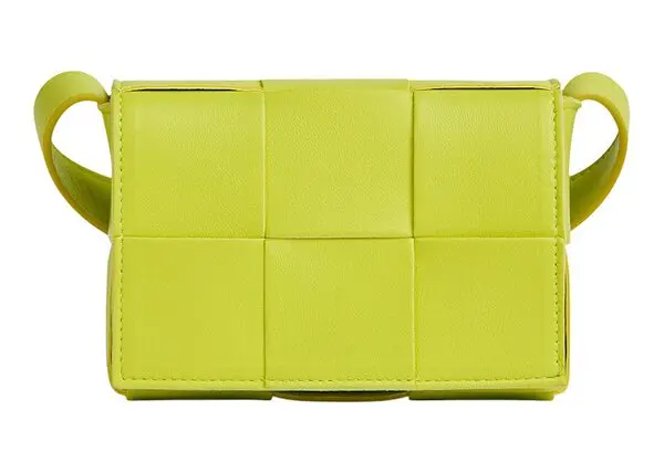 Bottega Veneta Cassette Mini Intreccio - Acid Kiwi
