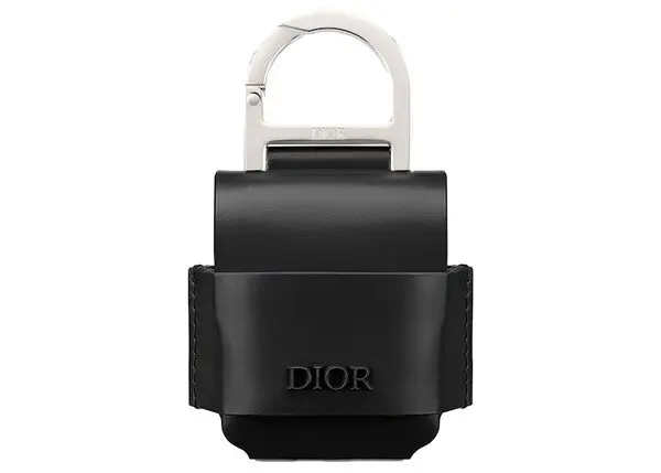 Dior Airpods Case Calfskin - Black