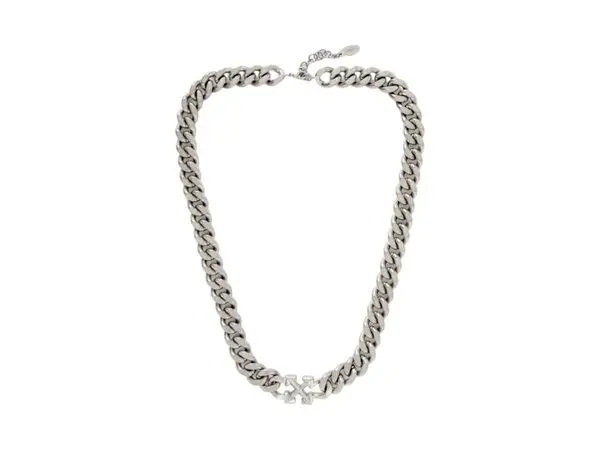 Off-White Arrow Chain Necklace - Silver