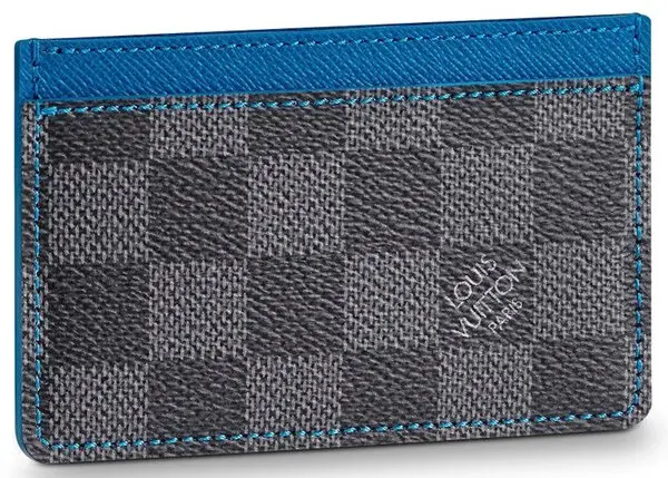 LOUIS VUITTON Card Holder Damier Graphite - Grey/blue