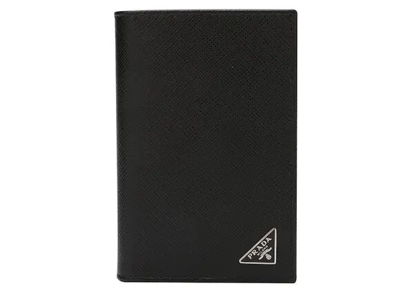 Prada Leather Card Holder - Black
