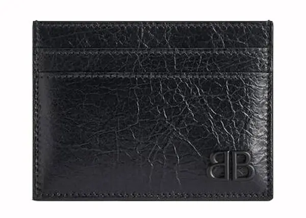 Balenciaga Monaco Card Holder - Black