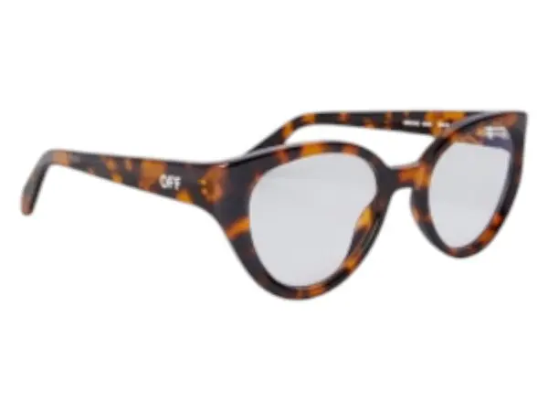 Off-White Style 62 Eyeglasses - Havana Blue Light Block (oerj062s24pla0016000/fr)