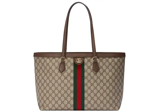 Gucci Ophidia Gg Medium Tote - Beige/ebony