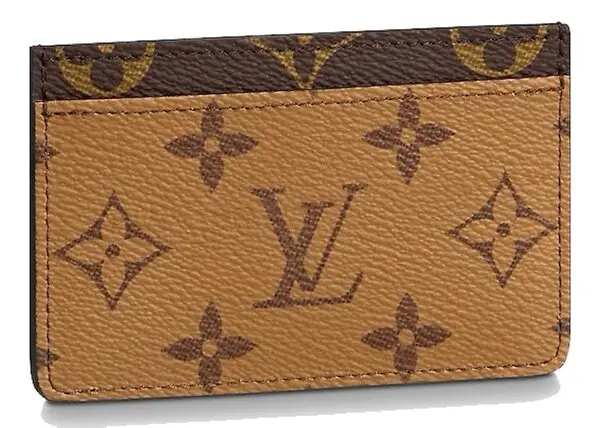 LOUIS VUITTON Card Holder Reverse Monogram Canvas - Brown