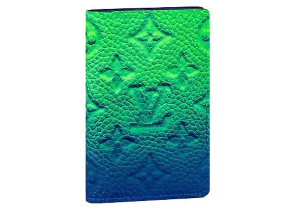 LOUIS VUITTON Pocket Organizer Taurillon Illusion - Blue/green