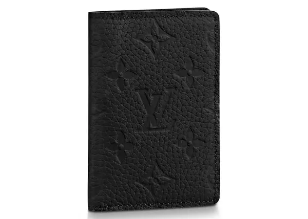 LOUIS VUITTON Pocket Organizer Monogram Taurillon - Noir