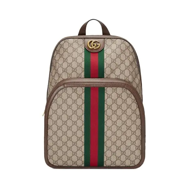Gucci Ophidia Gg Supreme Medium Backpack - Beige/ebony