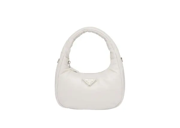 Prada Soft Padded Nappa Leather Mini Bag - White