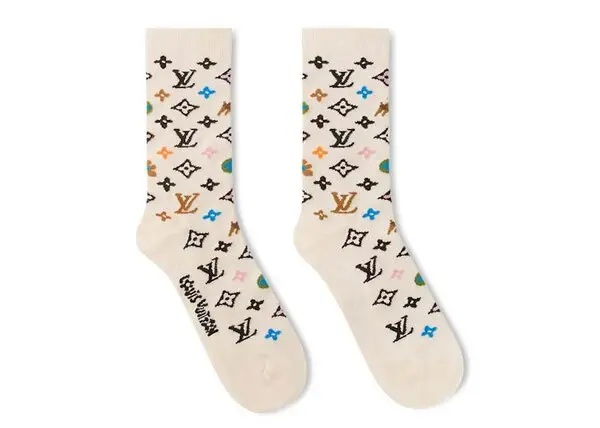 LOUIS VUITTON By Tyler, The Creator Monogram Craggy Socks - Beige