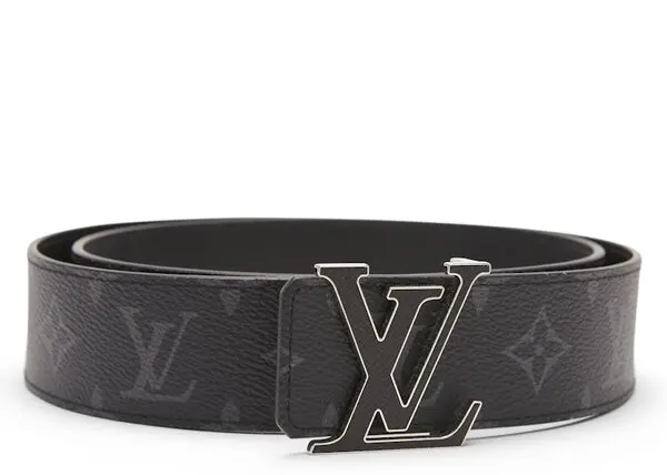 LOUIS VUITTON Initiales Reversible 40mm Belt Monogram Eclipse Taiga - Black