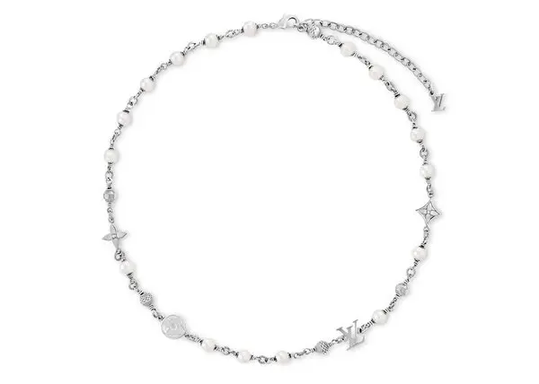 LOUIS VUITTON Pearls Necklace - Silver