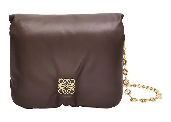 Loewe Puffer Goya Shoulder Bag - Dark Chocolate