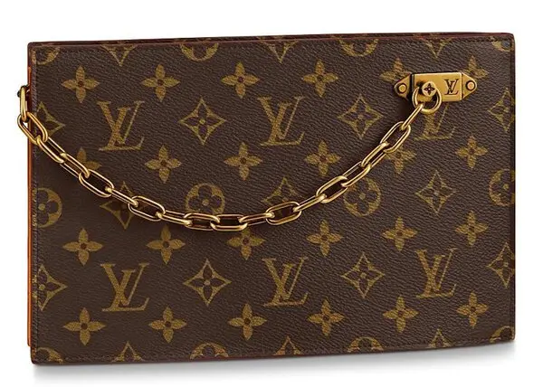 LOUIS VUITTON Chain Clutch Monogram Legacy - Brown
